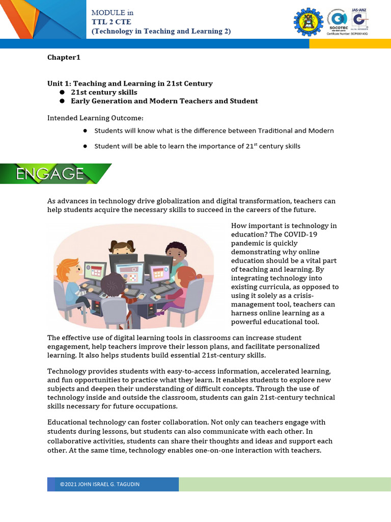 Teaching and Learning in 21st Century | PDF | Learning | Educational ...