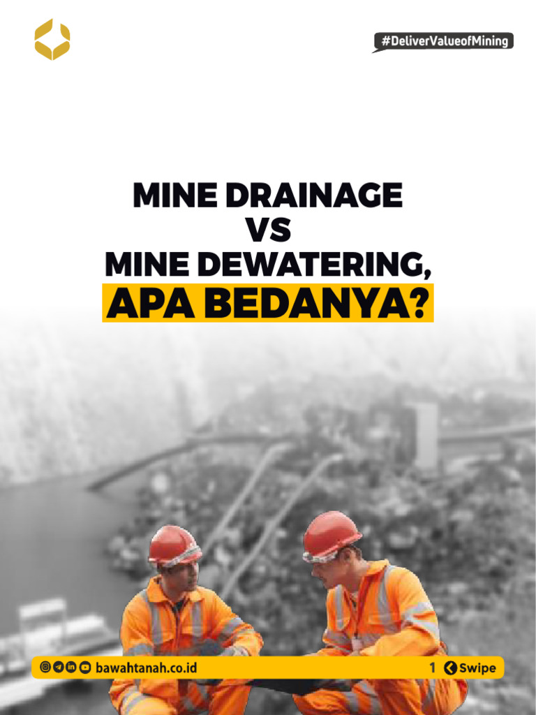 Perbedaan Mine Drainage dan Dewatering | PDF