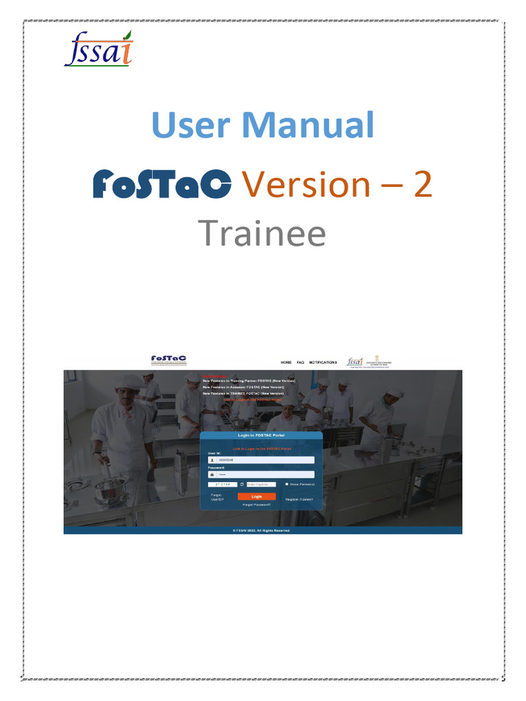 FoSTaC V2 Trainee User Manual | PDF | Internet | Computing