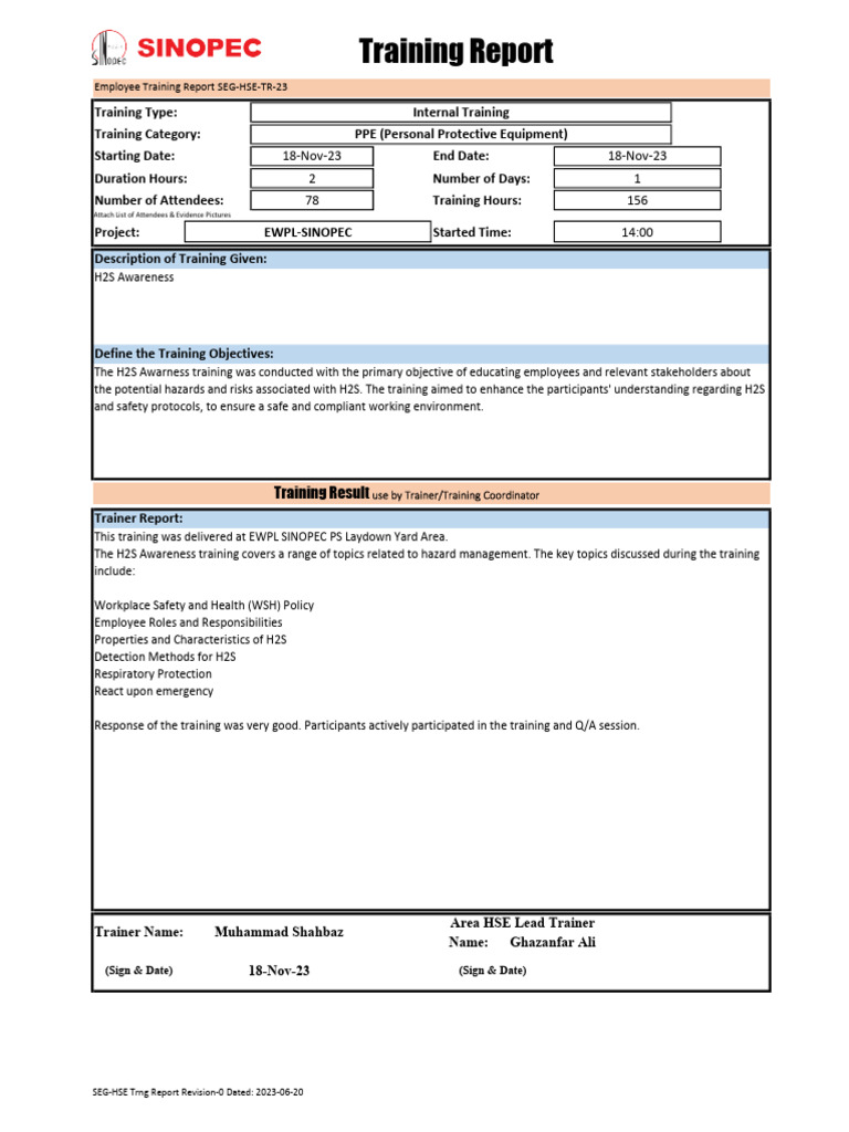 Training Report | PDF