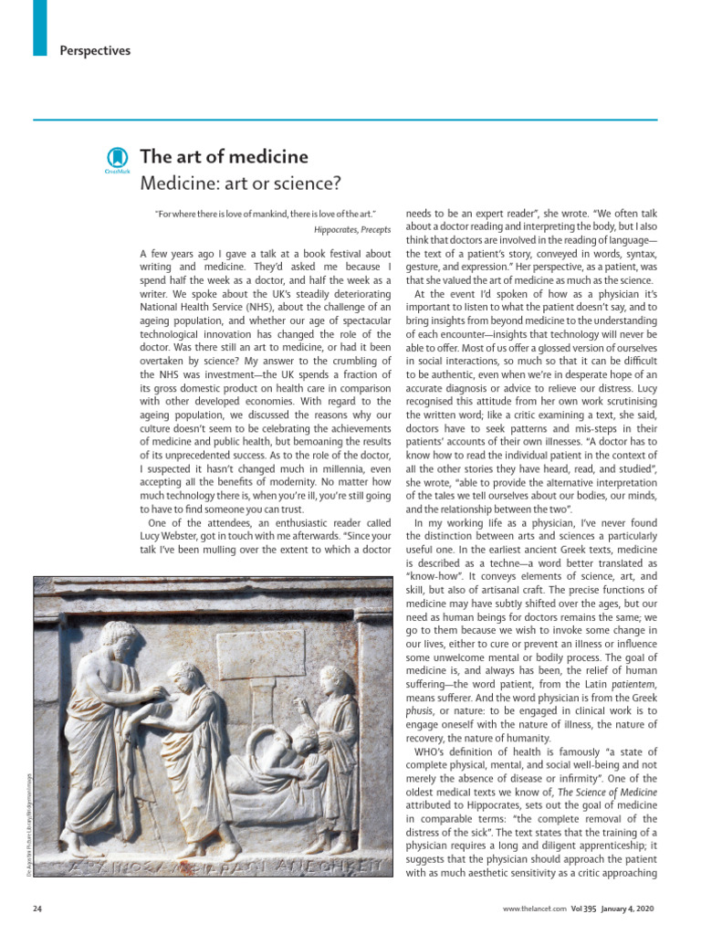 The Art and Science of Medicine | PDF | Medicine | Physician