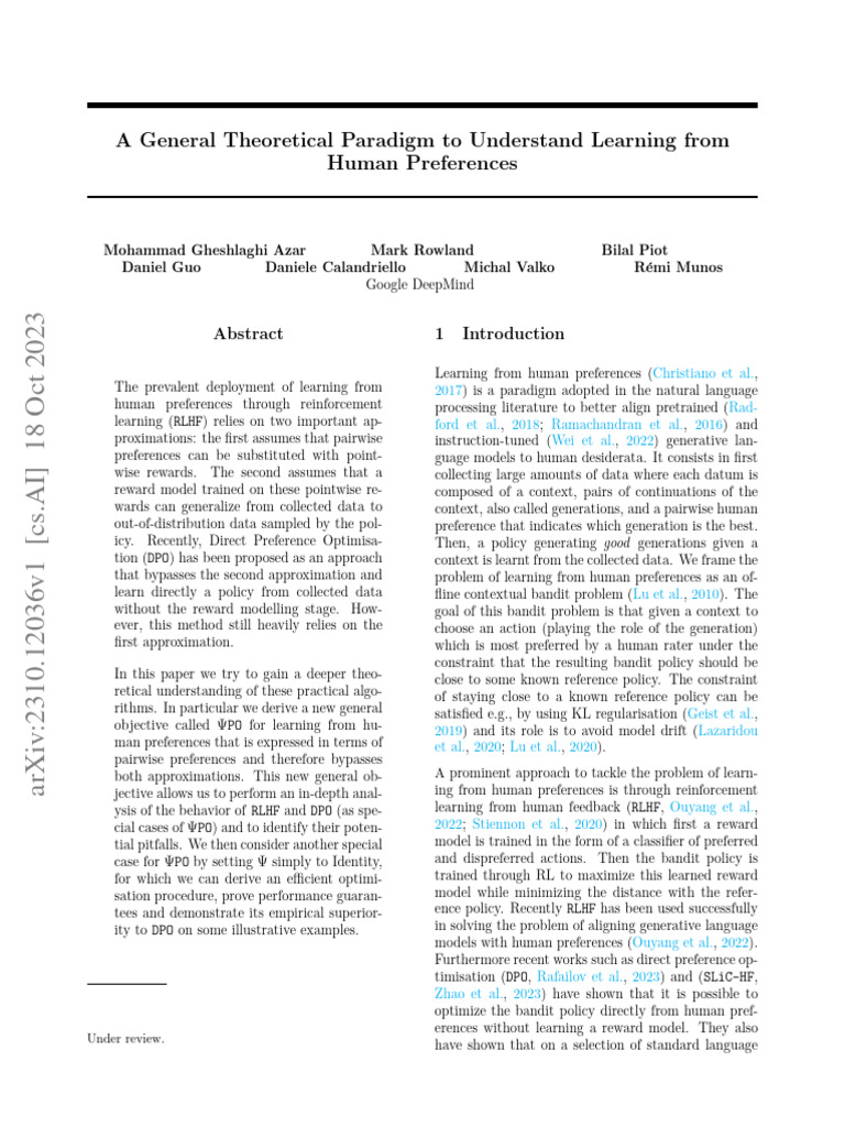 A General Theoretical Paradigm To Understand Learning From Human ...