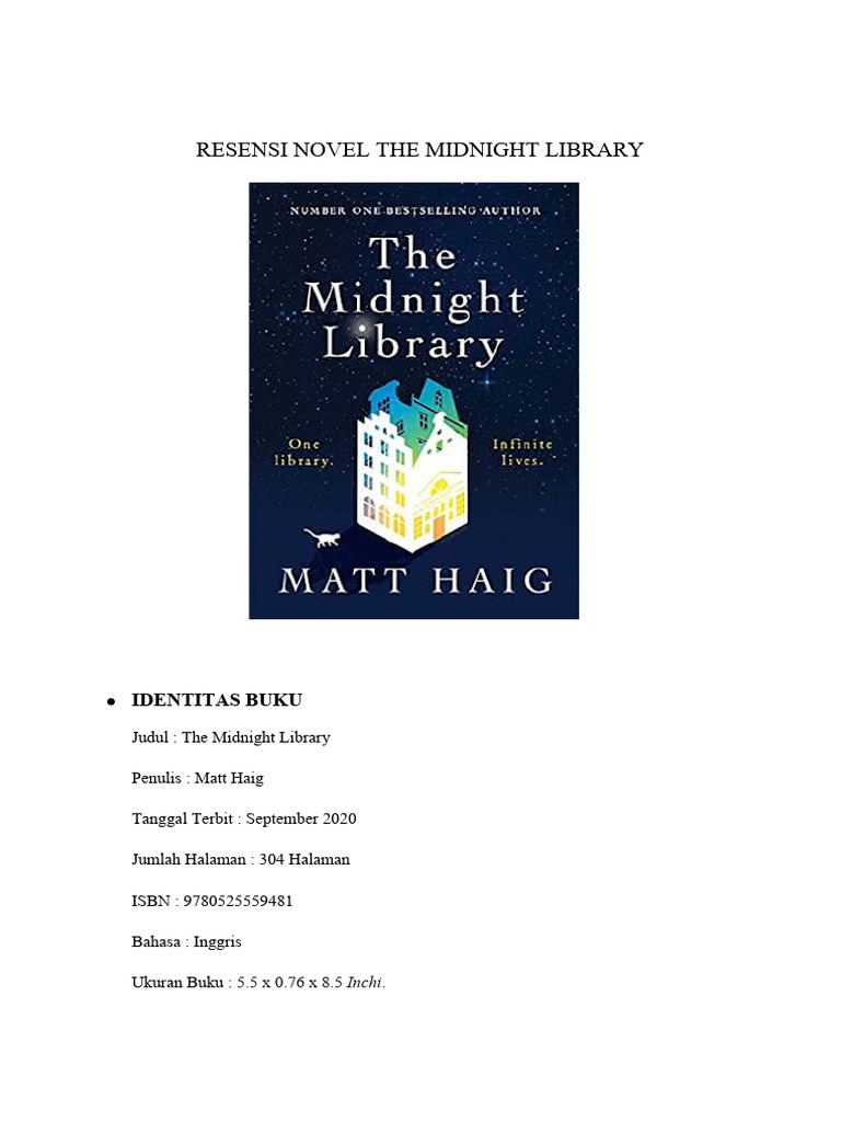Resensi Novel The Midnight Library | PDF