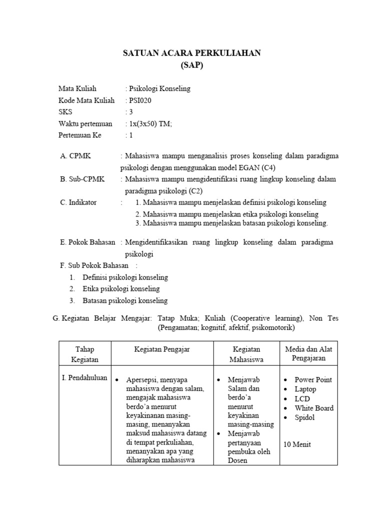 Contoh SAP | PDF