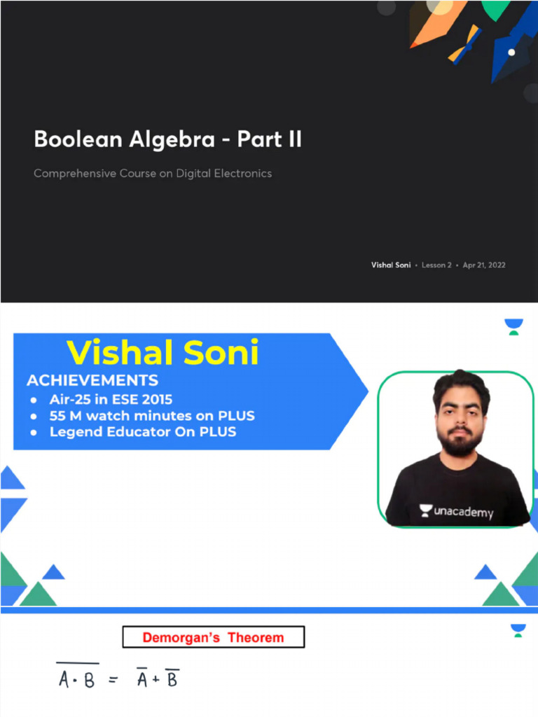 Boolean Algebra - Part II With Anno 1666387256486 | PDF