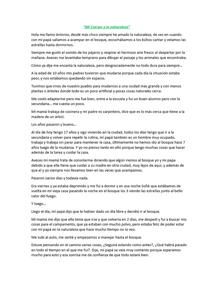 Cuento Para Lengua Pdf