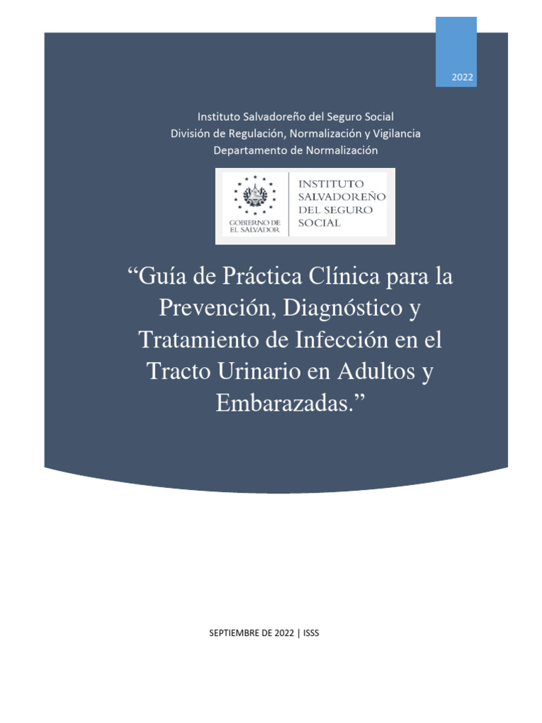 Guía de Práctica Clínica para Infección de Vías Urinarias | PDF | Infección del tracto urinario ...