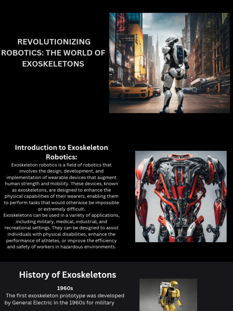 Exo-Skeleton Robotics | PDF | Technological Change | Emerging Technologies