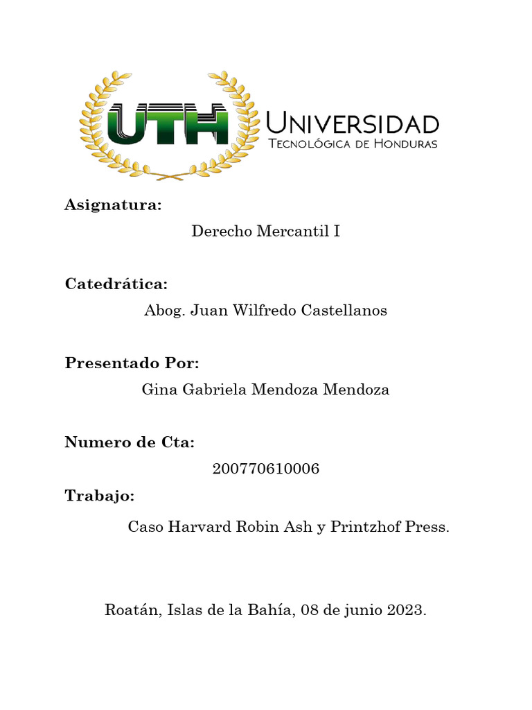 Caso Harvard - Primer Parcial | PDF | Business | Economias