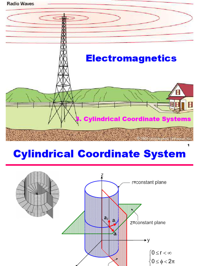 Cylindrical Coordinate Systems | PDF | Cartesian Coordinate System ...