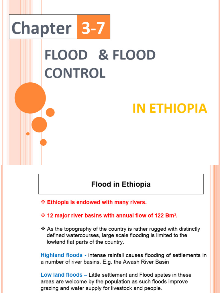 Chapter 3 - 7flood in Ethiopia | PDF | River | Flood