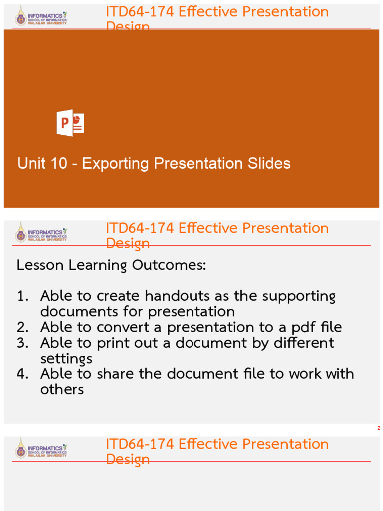 Exporting Presentation Slides Guide | PDF | Software | Computing