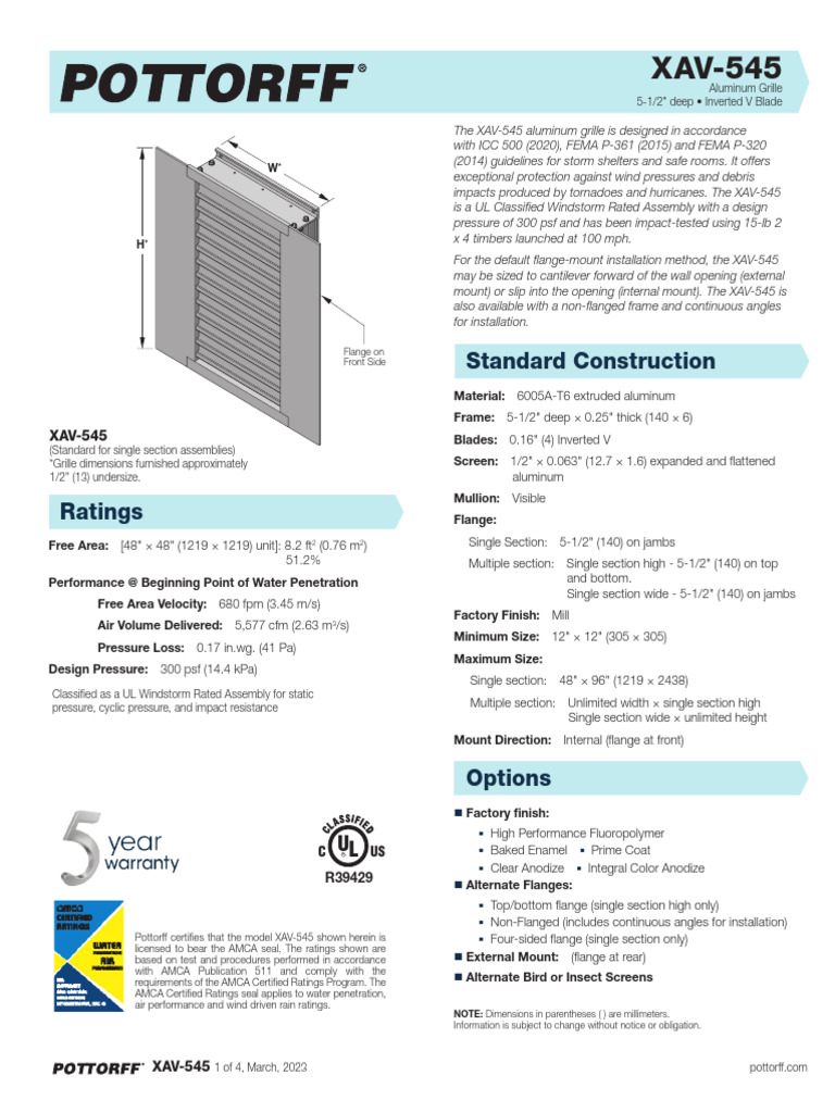 Xav 545 | PDF | Screw | Pressure