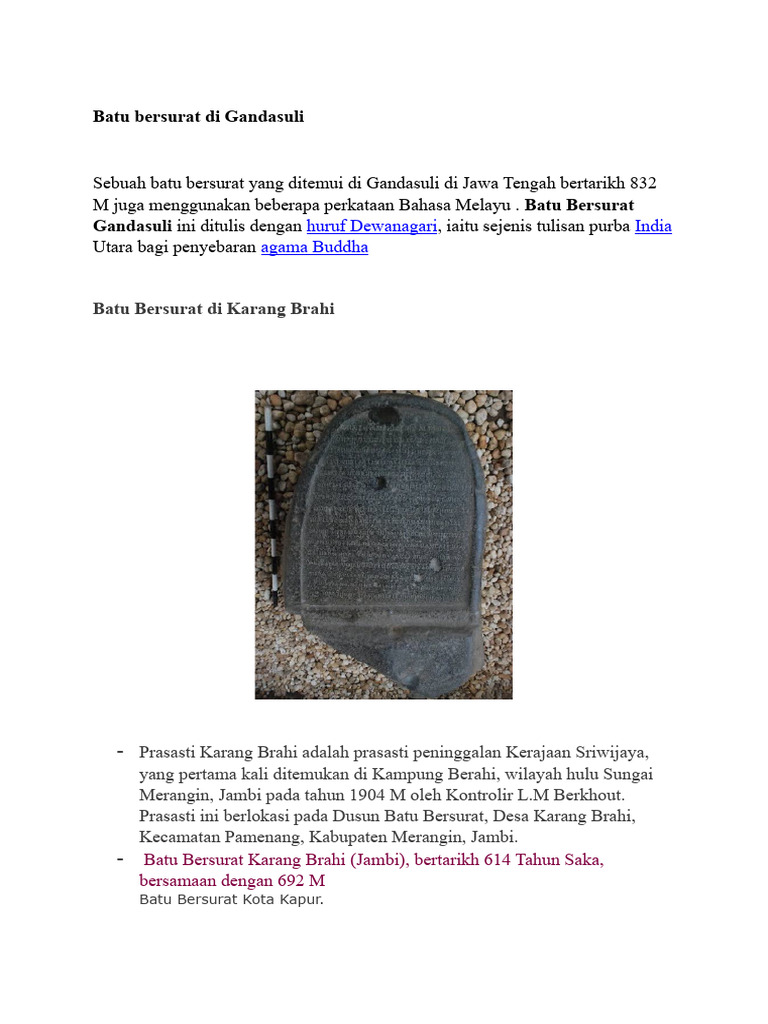Batu Bersurat 3 | PDF | Sejarah