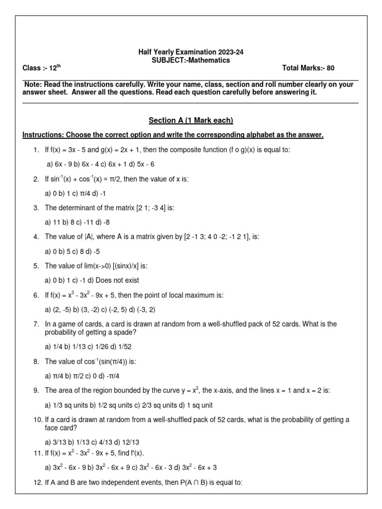 Mathematics 12std008 Pdf Matrix Mathematics Determinant