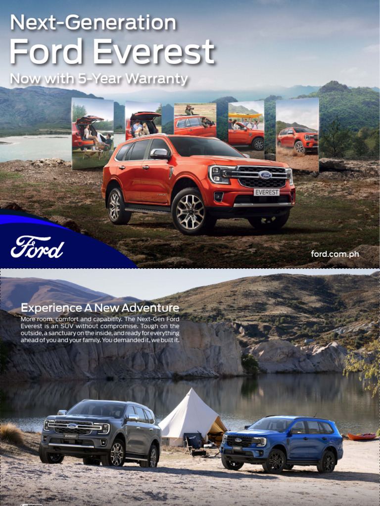 Next Gen Ford Everest Digital Brochure | PDF | Manufactured Goods ...