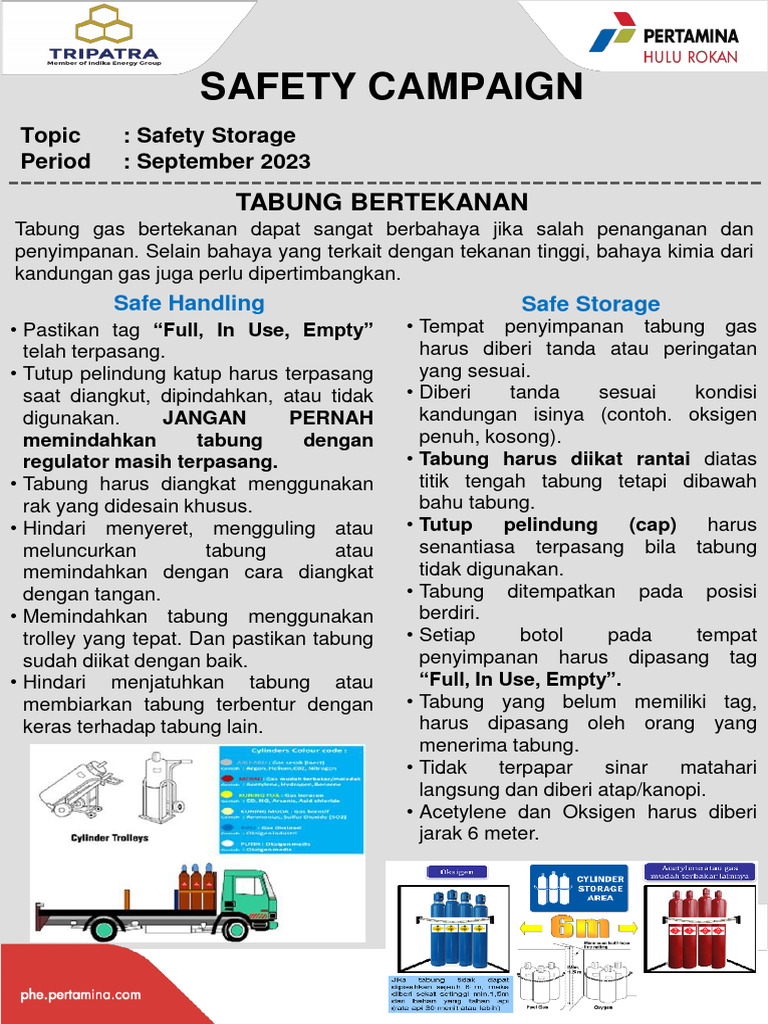 Materi Safety Campaign - Safety Storage | PDF