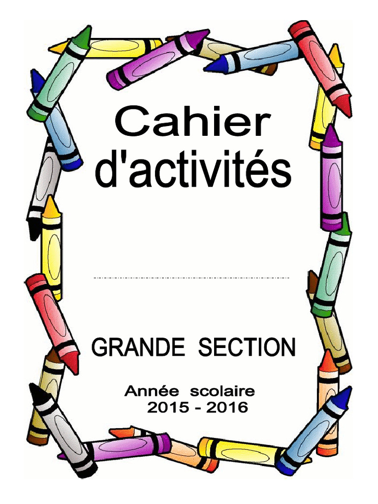 Cahier Dactivités Craies | PDF