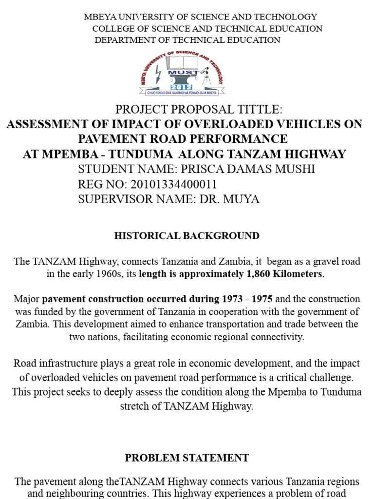 For Propasal Presentation | PDF | Road | Road Surface