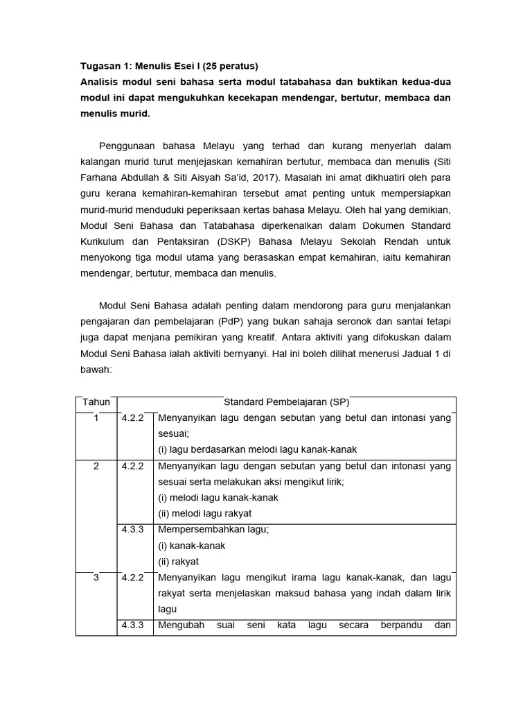 Modul Seni Bahasa & Tatabahasa | PDF