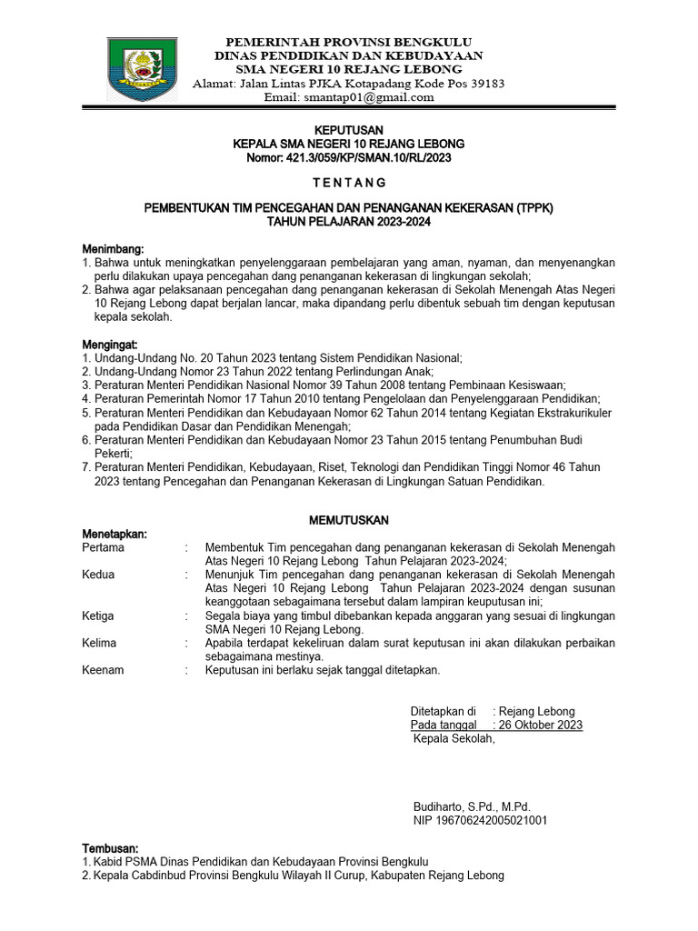 SK TPPK 2023-2024 Baru | PDF