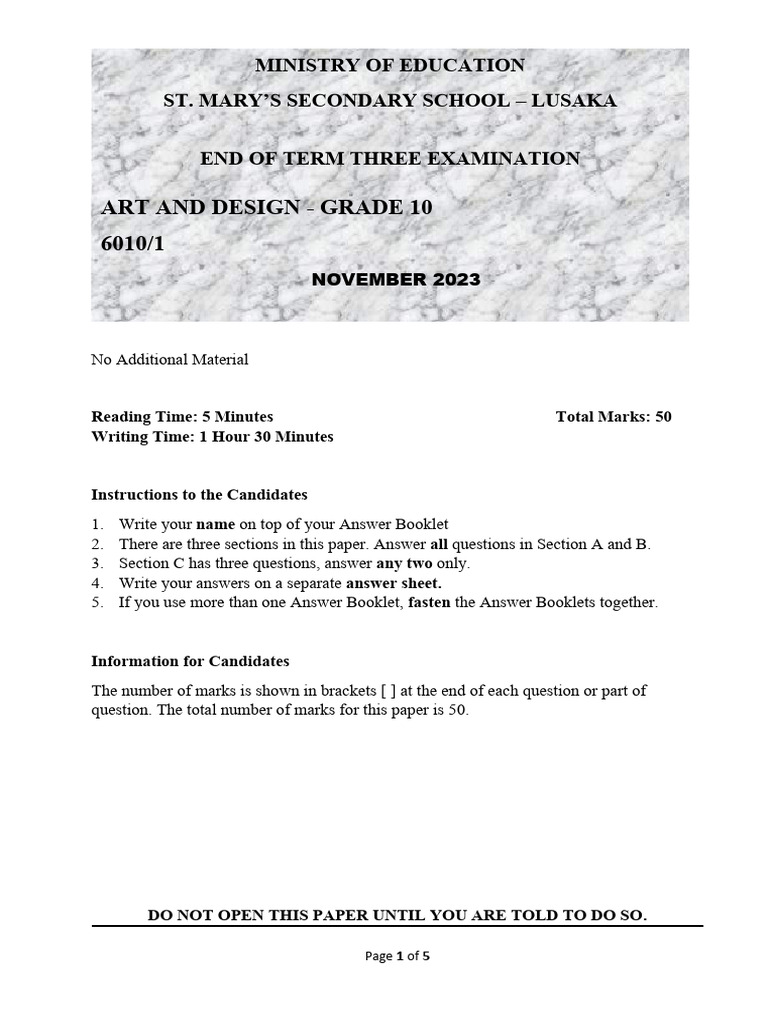 Art 10. End of Term 3 - 2023 | PDF | Pottery | Basket Weaving