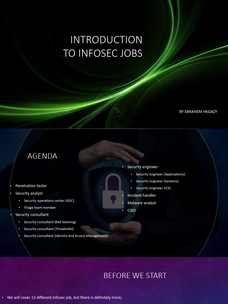 InfoSec Jobs Slides | PDF | Security | Computer Security