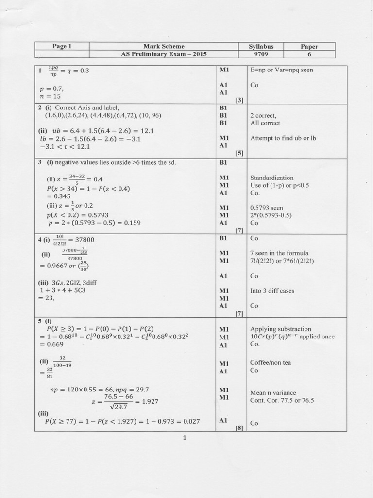 Maths-P6 As 2015 Ms-Tos | PDF
