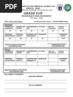Final JHS Revised Grading System | PDF