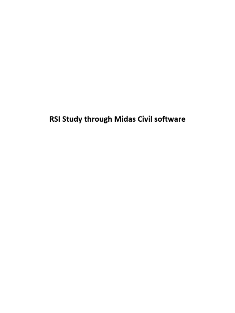 Midas Civil RSI Analysis Step by Step v2 | PDF | Structural Load | Concrete