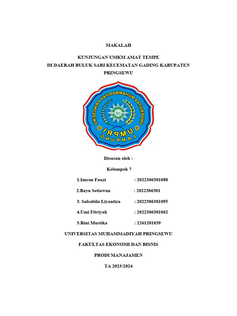 KELOMPOK 7 Kwu | PDF