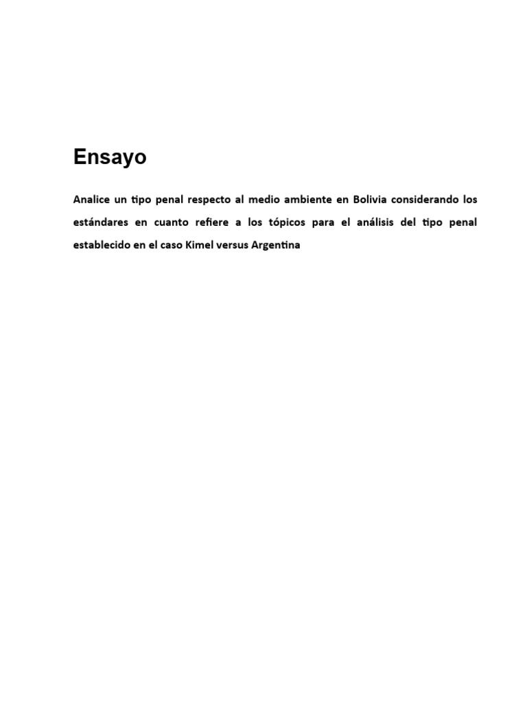 Análisis del Caso Kimel vs. Argentina | PDF | Libertad de expresión ...