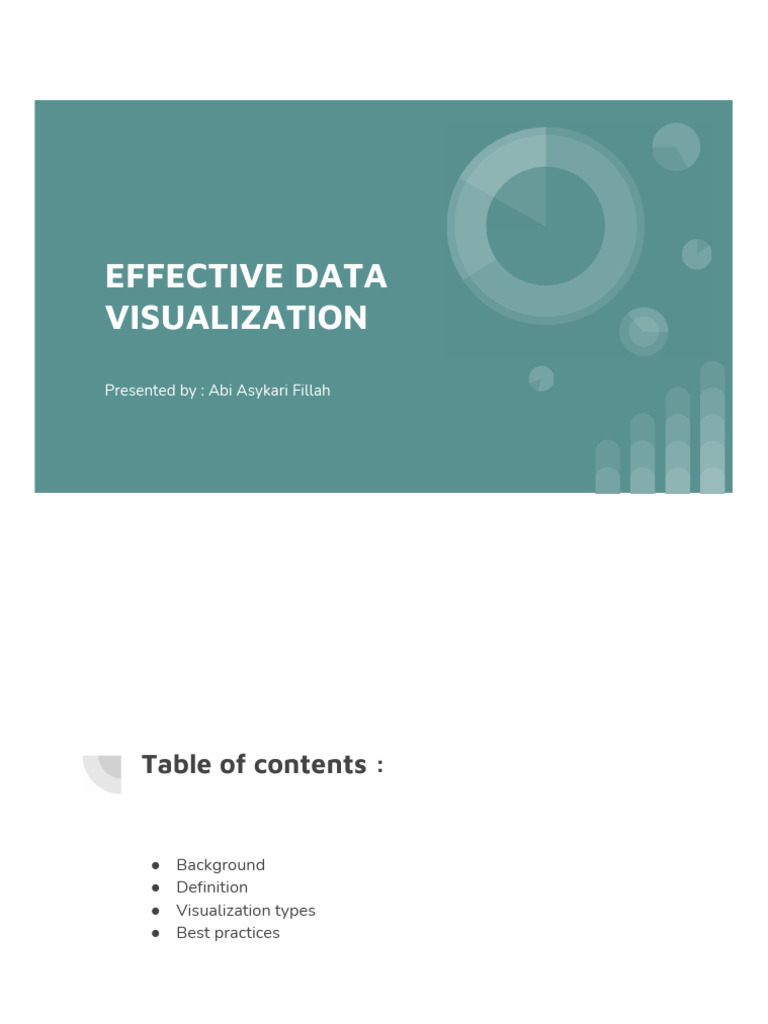 Effective Data Visualization Material P 1 31 Pdf Cognitive Science Cognition