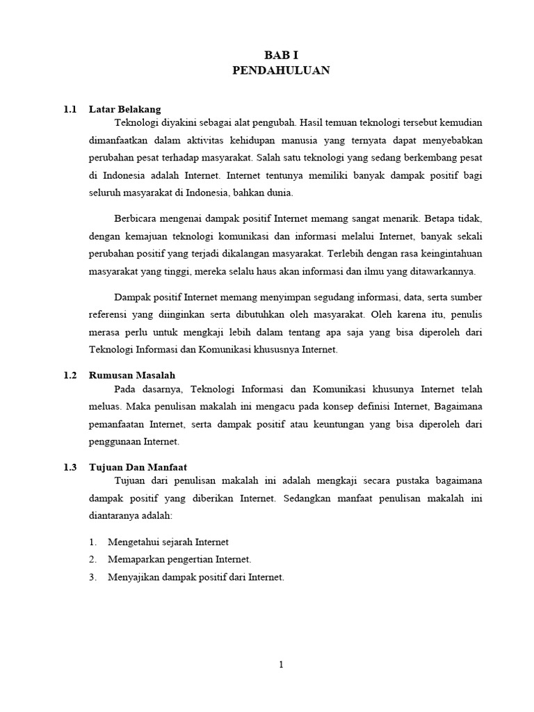 Dampak Positif dan Negatif Internet | PDF | Ilmu Sosial | Komputer
