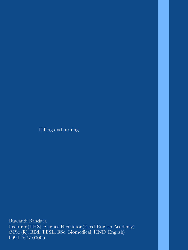 Falling and Turning | PDF | Force | Weight