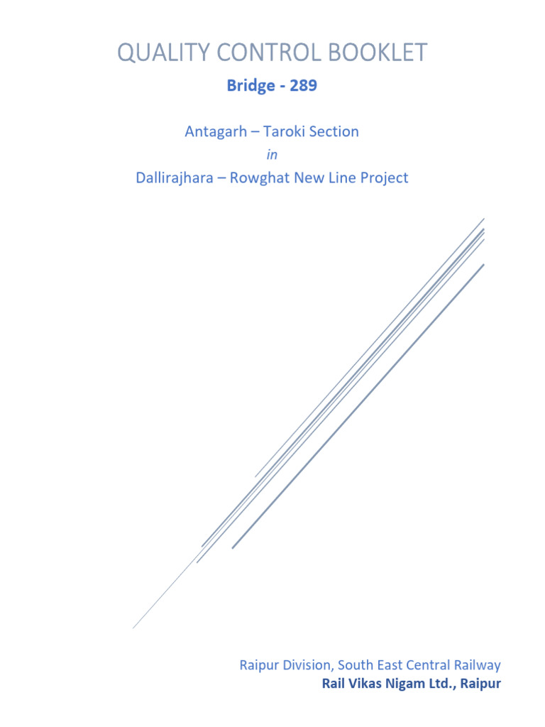 Quality Control for Bridge 289 | PDF | Deep Foundation | Foundation ...