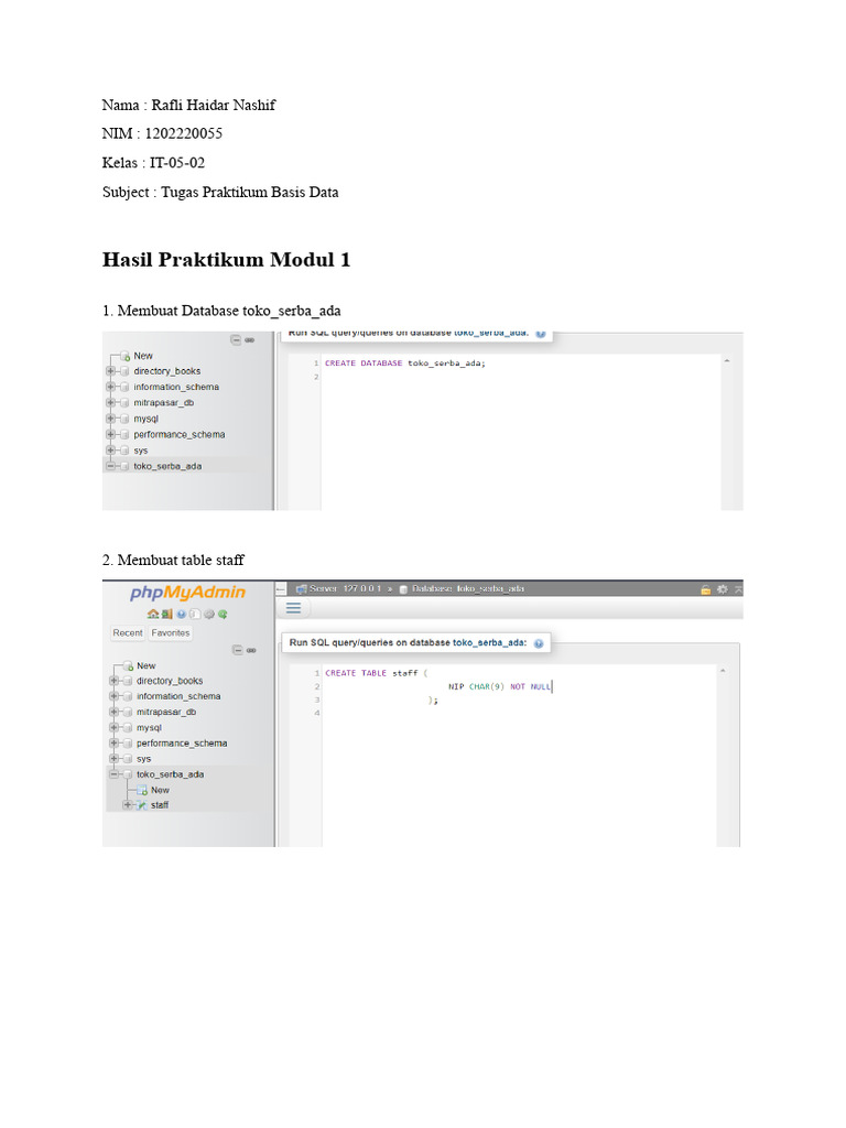 Data Base Toko Online | PDF | Komputer