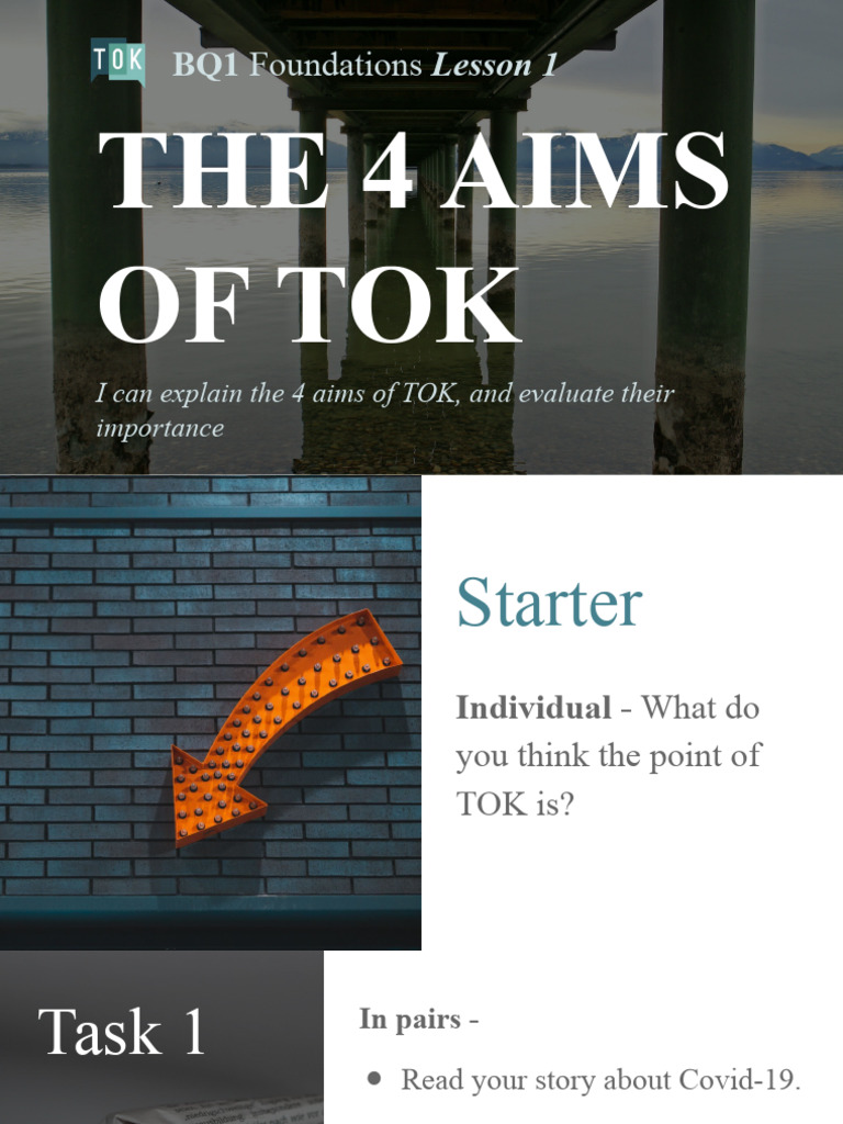 1.1 The 4 Aims of TOK (Class Presentation) | PDF | Knowledge | Science