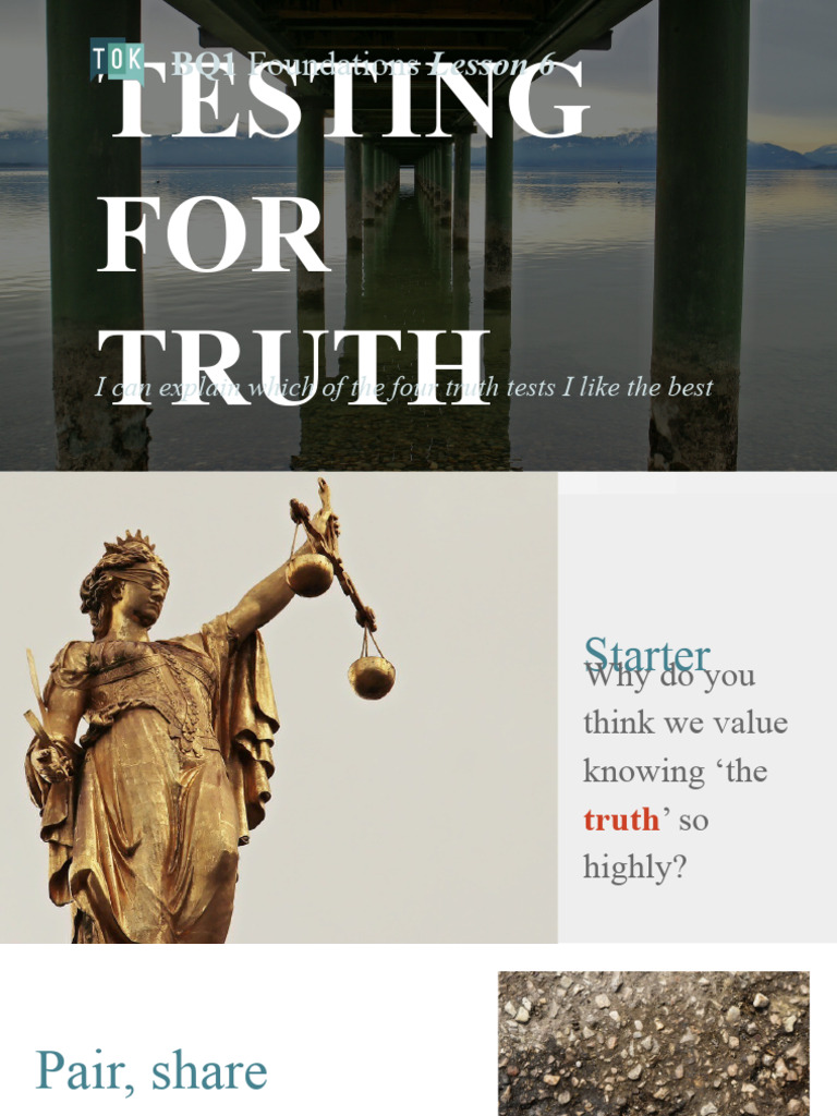Understanding Four Truth Tests | PDF | Truth | Knowledge