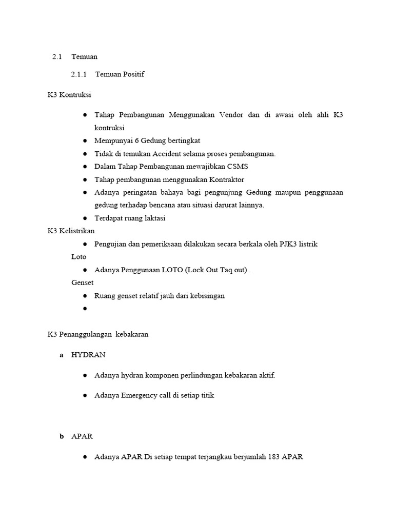 Temuan Positif Negatif. | PDF