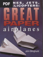 Foldable Flight Incredible Paper Airplanes | PDF | Empennage | Flap ...