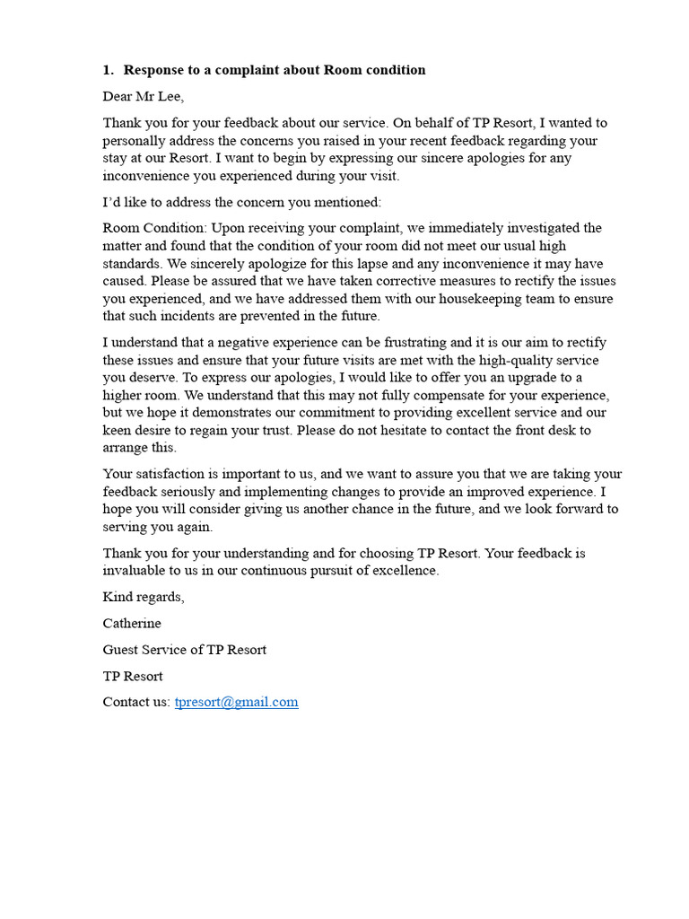 Writing Letter Respond - Incident Report | PDF