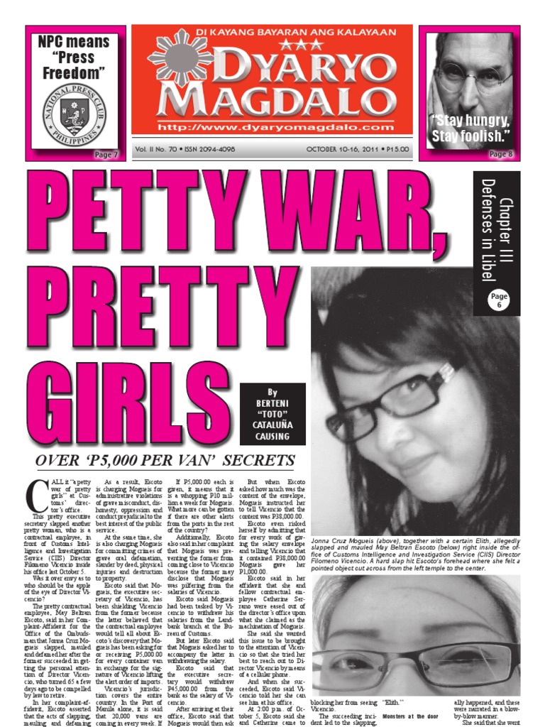 Dyaryo Magdalo (Oct 10-16, 2011 Issue) | PDF | Loans | Defamation