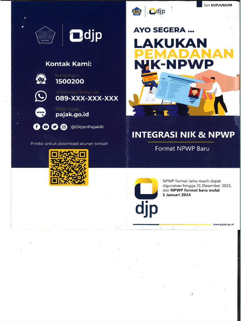 Pemadanan NPWP Dan NIK KTP | PDF