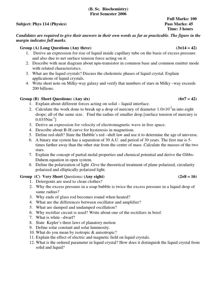 Phys 114-Final 2005 | PDF | Stars | Polarization (Waves)