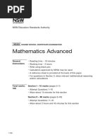 2024 HSC Maths STD 2 Reference Sheet | PDF