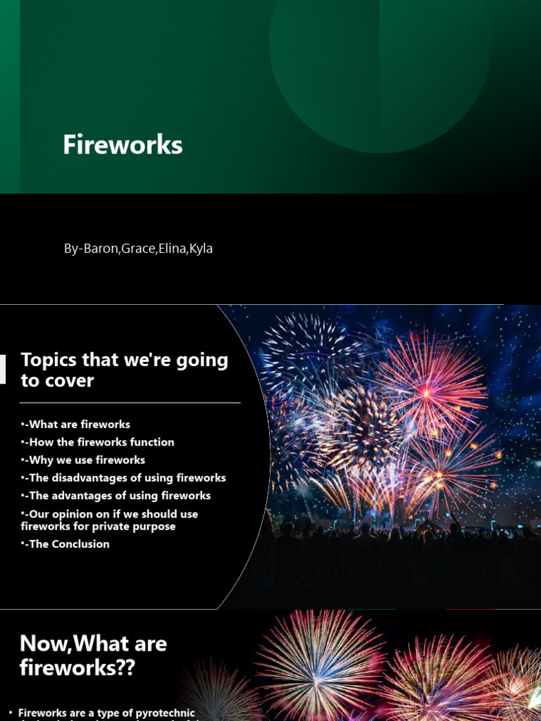 Fireworks | PDF | Fireworks | Natural Environment
