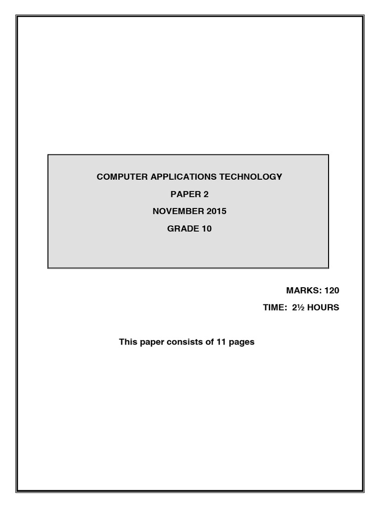 Computer Applications Technology | PDF | Computer Network | Printer (Computing)