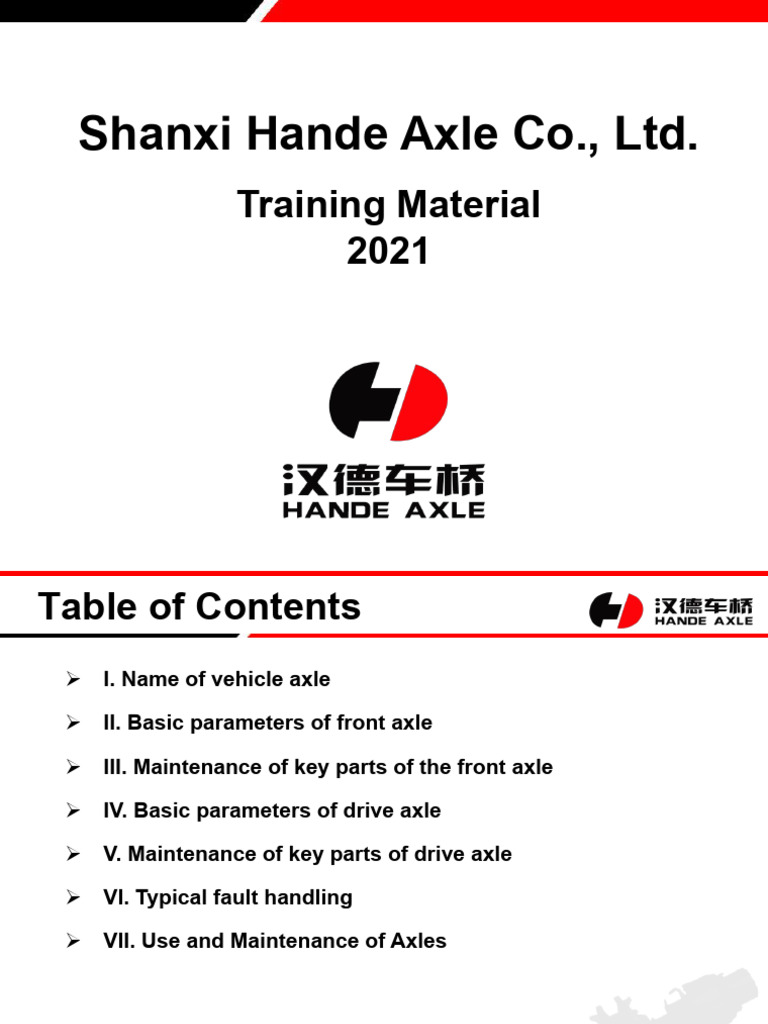 Hande Axle | PDF | Axle | Gear