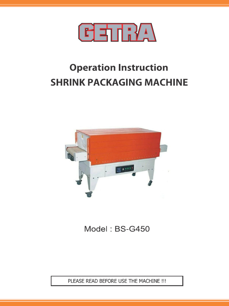 Shrink Packaging Machine | PDF